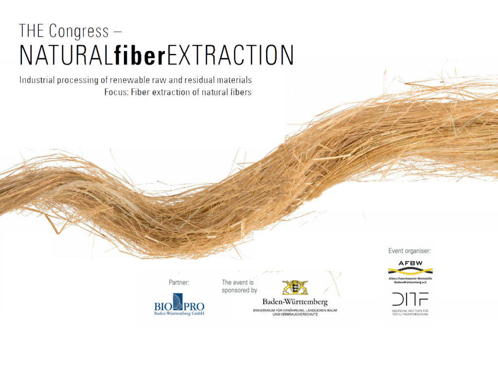 Congrès Européen - Natural Fiber Extraction - Techtera